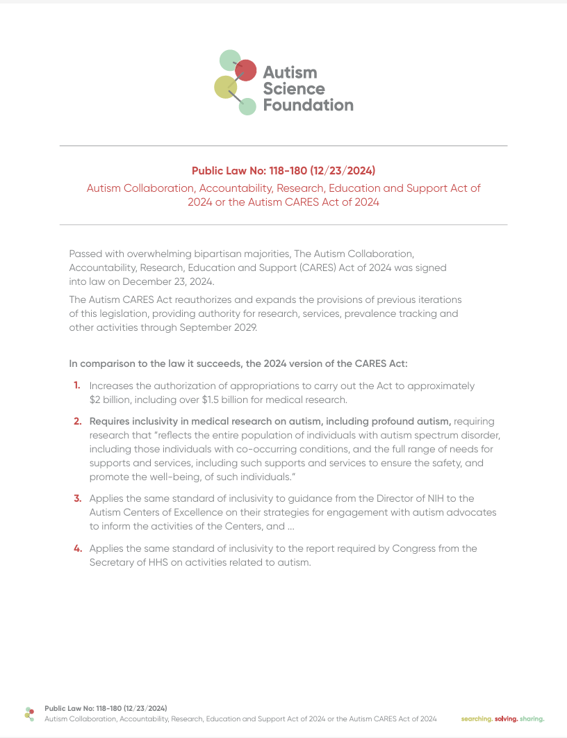 Profound Autism - Autism Science Foundation